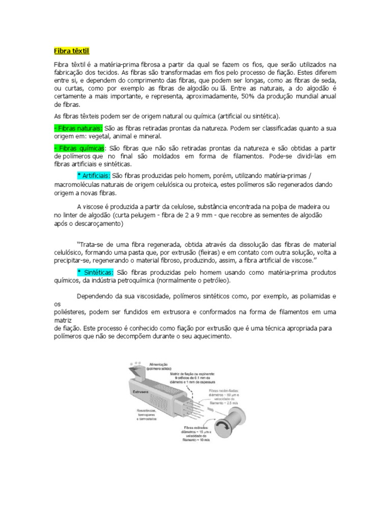 Fios Têxteis I | PDF | Têxteis | Fio