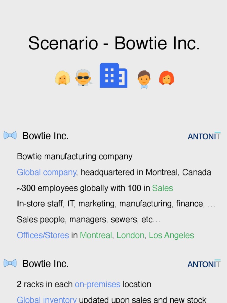 Scenario - Bowtie Inc | PDF