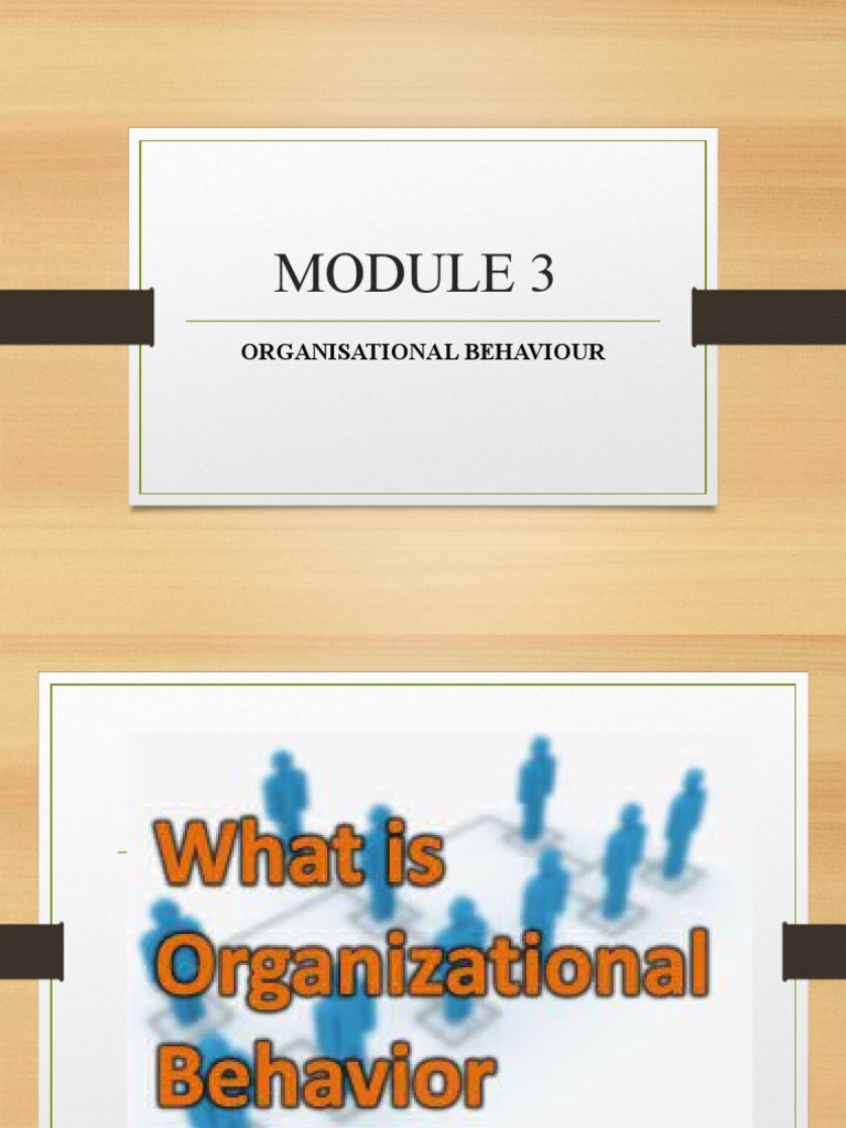 Module 3-Mob | PDF | Organizational Behavior | Leadership