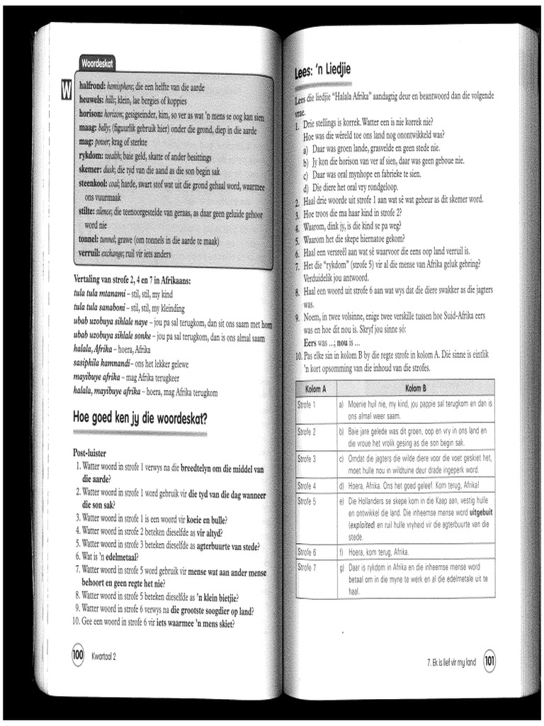 100-101 Halala Afrika | PDF