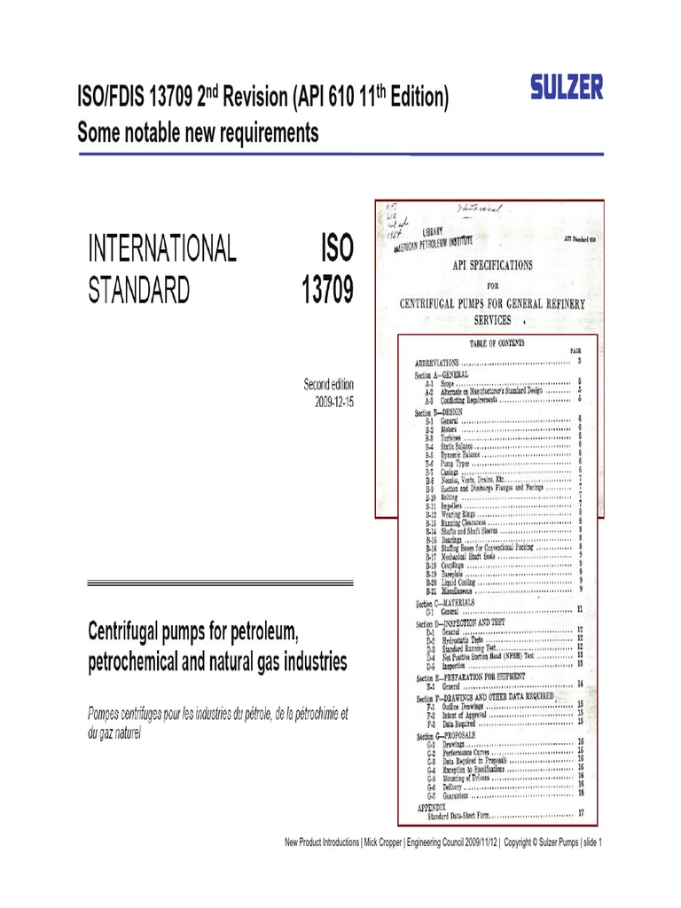 API 610 11th - 10th Ed Diferencias | Download Free PDF | Pump ...