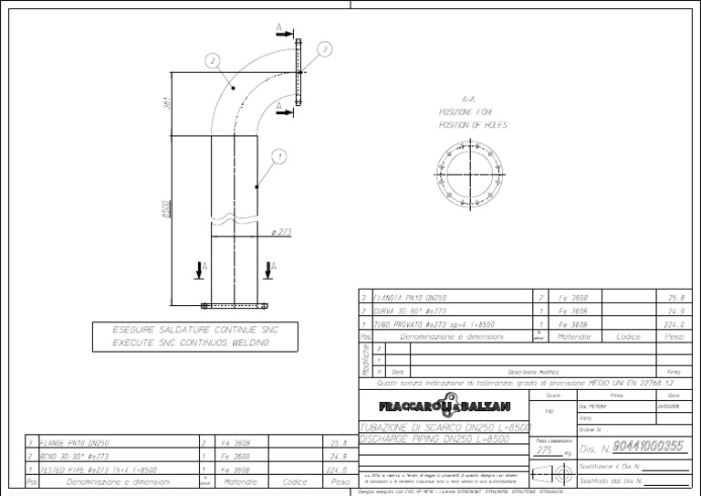 (Tubo de Descarga DN-250) | PDF