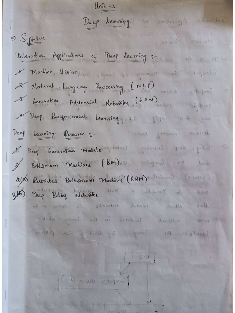 Deep Learning Unit - 5 | PDF
