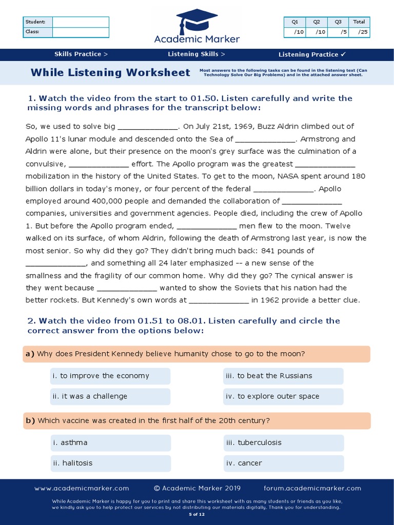 Listening Practice Technology Solving Problems While Listening ...