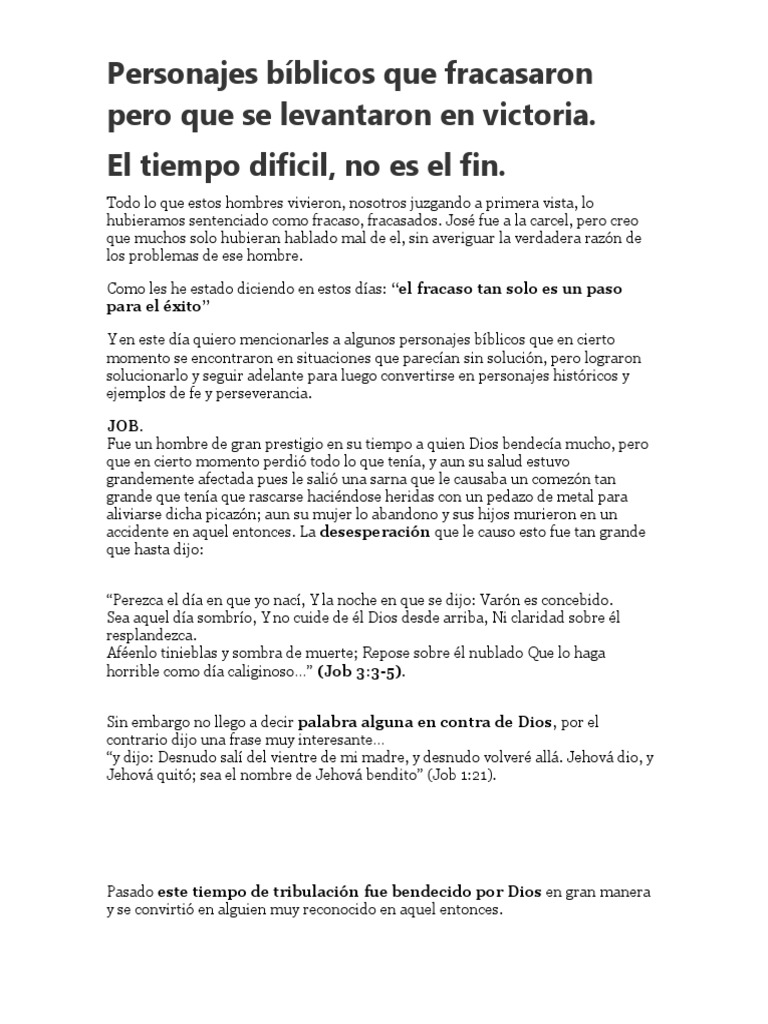 Fracasos y victorias en la Biblia | PDF | El antiguo Israel y Judá ...