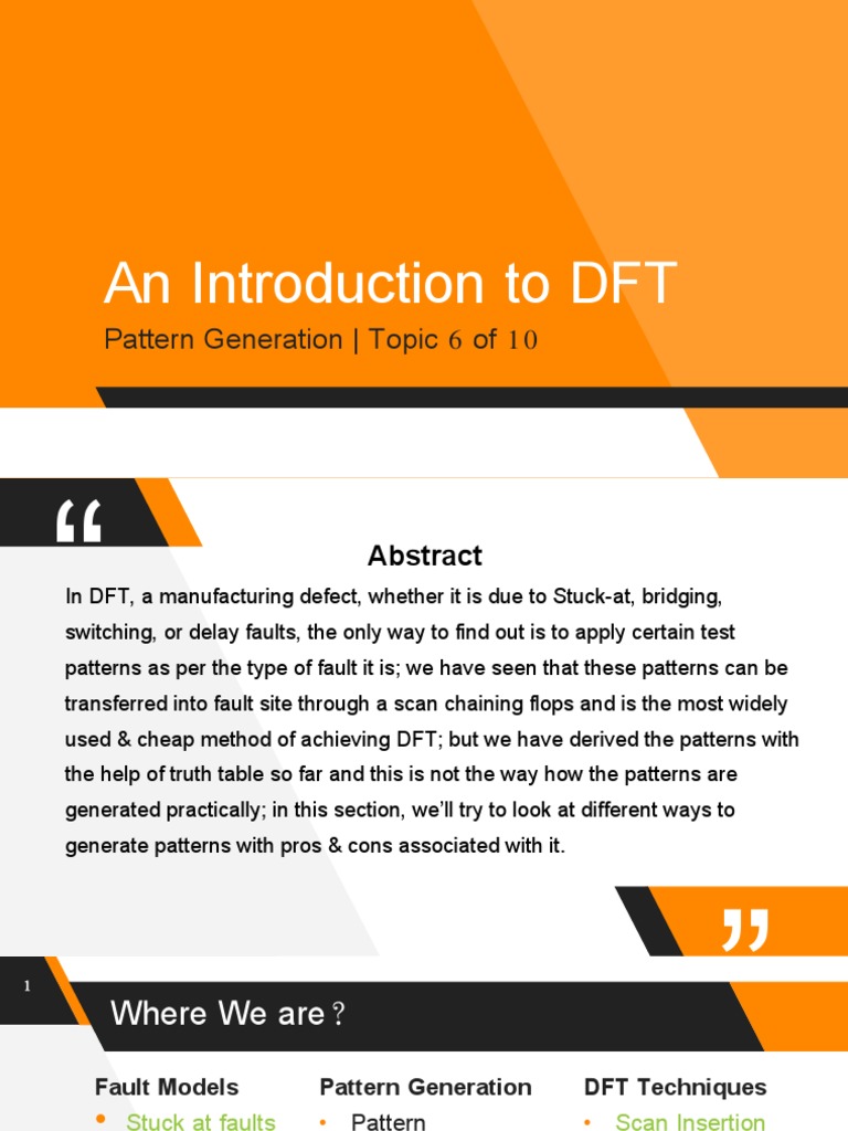 Pattern Generation Methods An Intro To DFT Course | PDF | Computing ...