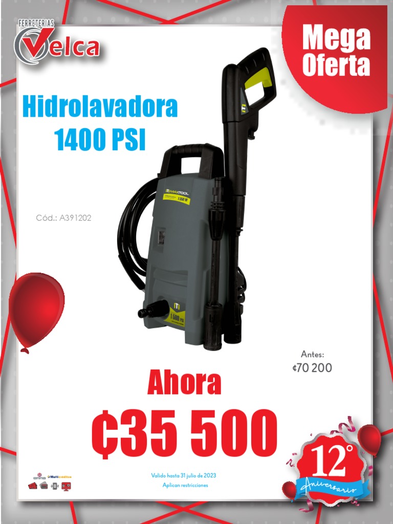 Hidrolavadora Maxtool | PDF