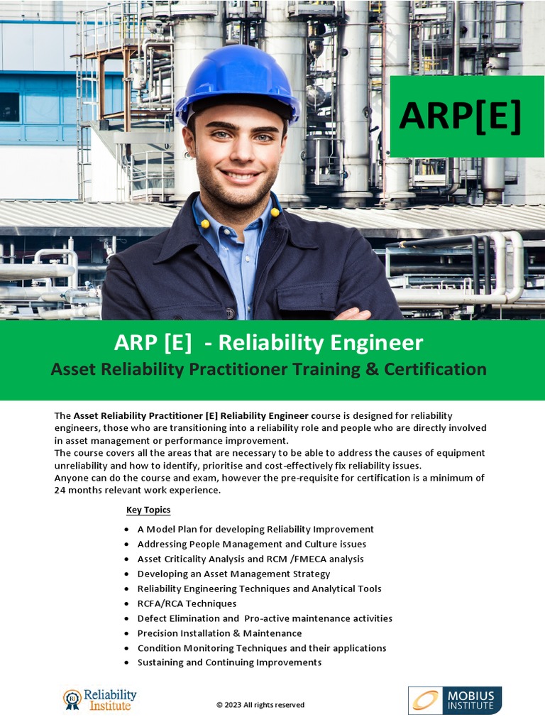 ARP E Reliability Engineer Course | PDF | Reliability Engineering ...
