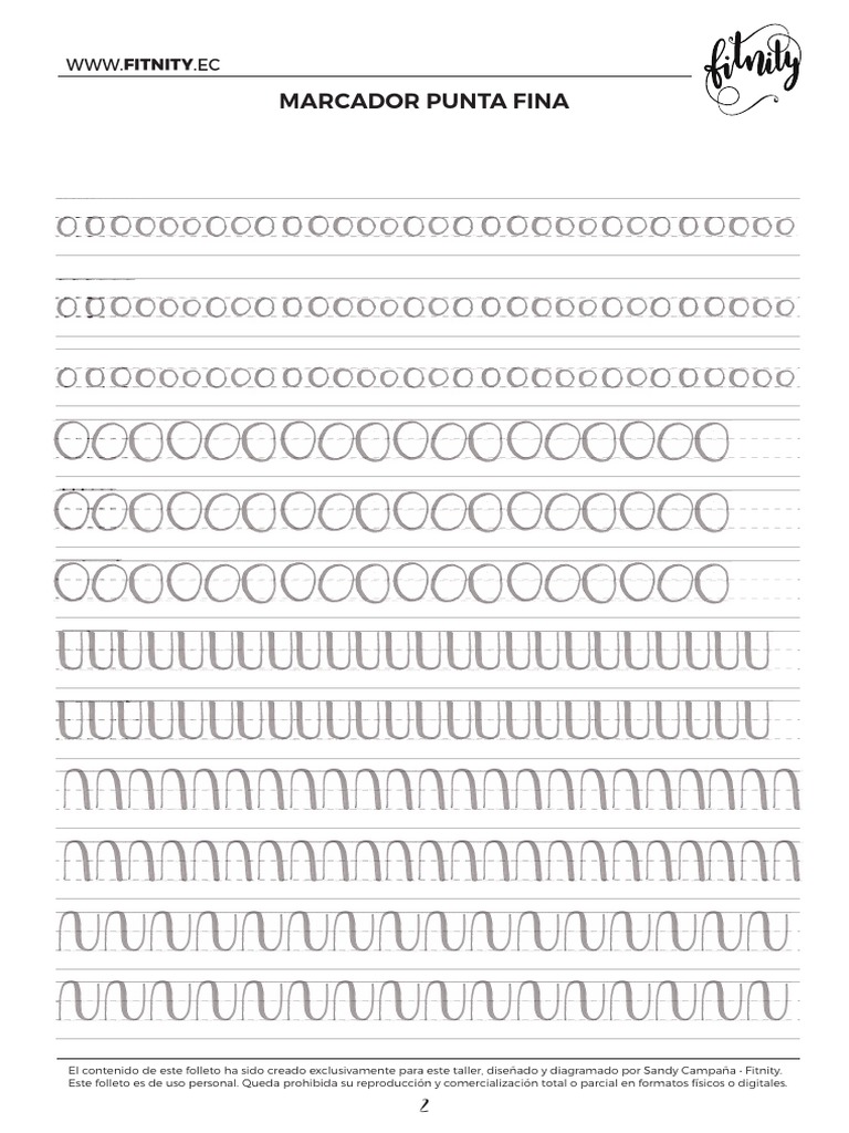 Brush Lettering Trazos Básicos Punta Fina | PDF