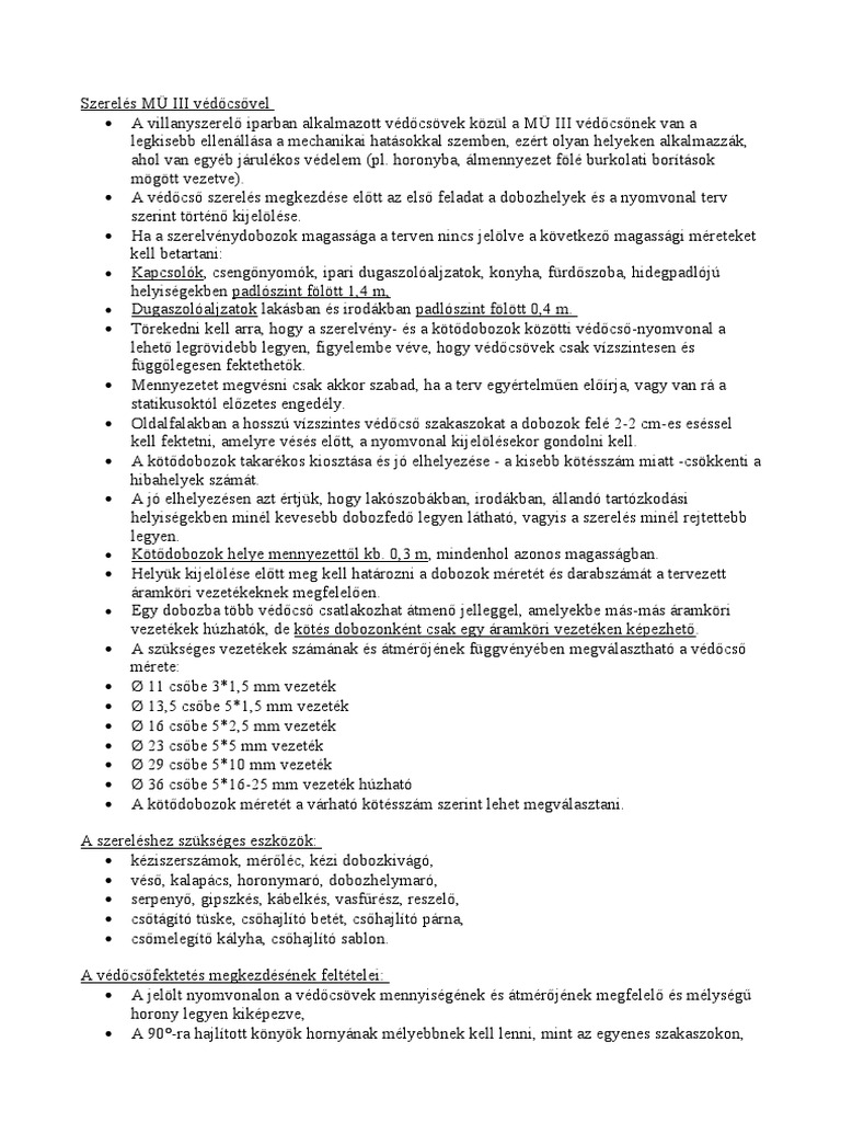 Szereles Mu III Csovel | PDF