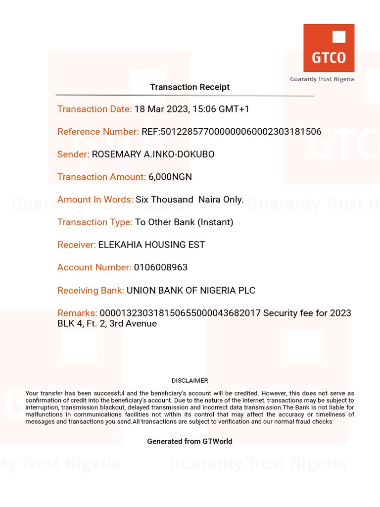 Transaction Date: Reference Number: Sender: Transaction Amount: Amount ...