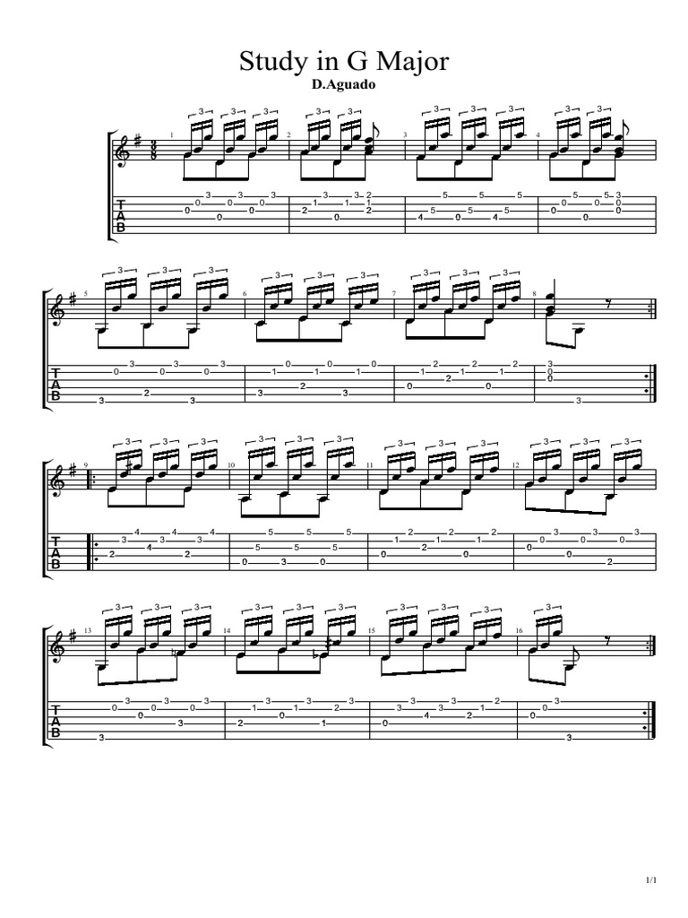Study in G Major Analysis | PDF