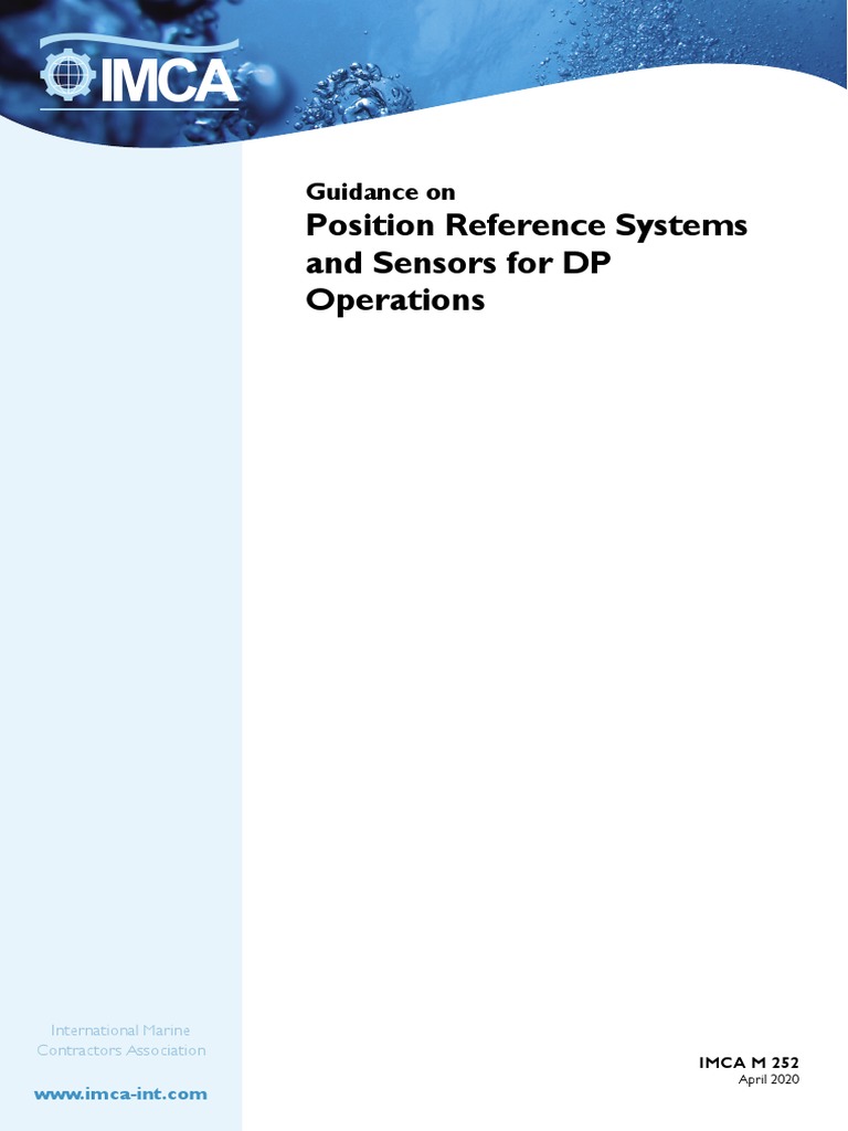 IMCA M 252: DP Position Reference Systems | PDF | Inertial Navigation ...
