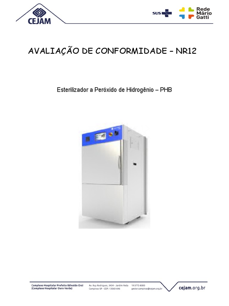 BAUMER - Esterilizador A Peróxido de Hidrogênio - PHB | PDF | Peróxido ... BAUMER - Esterilizador A Peróxido de Hidrogênio - PHB | PDF | Peróxido ...