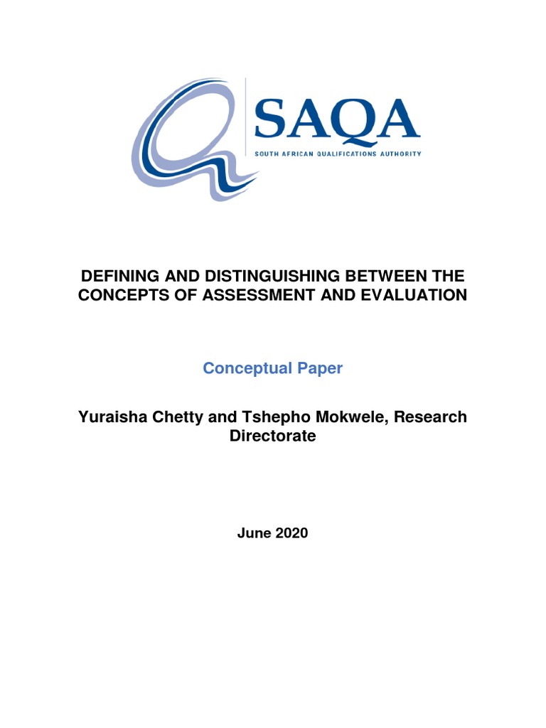 Defining Assessment and Evaluation | Download Free PDF | Educational ...