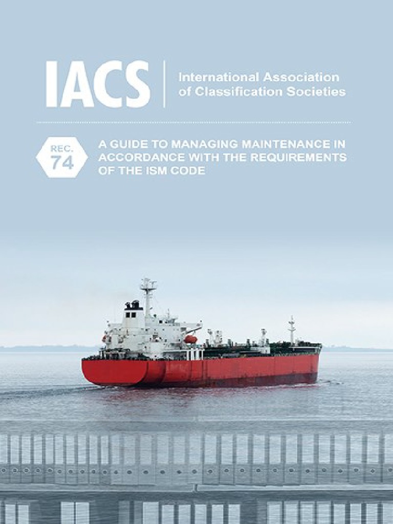 A Guide To Managing Maintenance ISM IACS 2018 | PDF | Audit ...