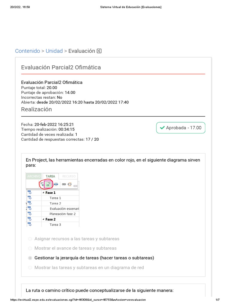 Examen Ofimatica Segundo Parcial | PDF | Gestión de proyectos | Bases de datos