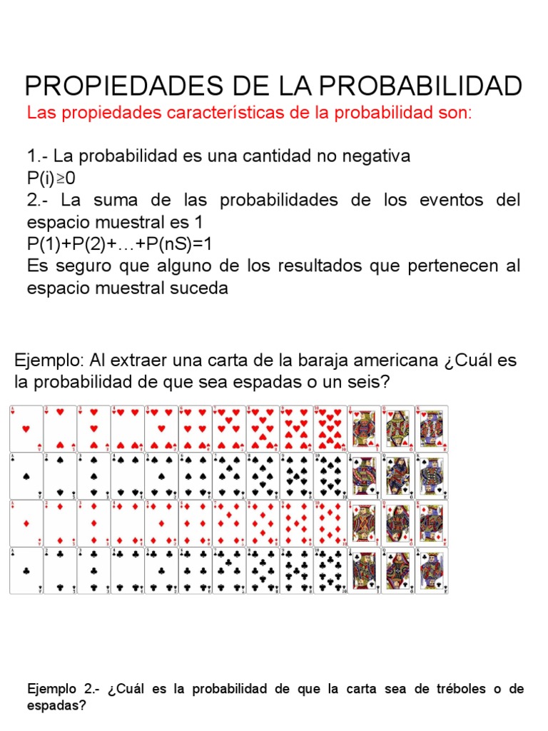 Propiedades de Probabilidad | PDF | Probabilidad | Matemáticas