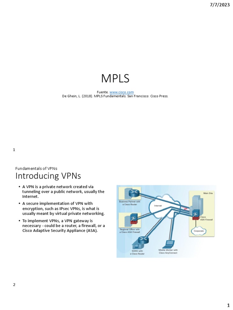 MPLS P62 | PDF | Virtual Private Network | Networking