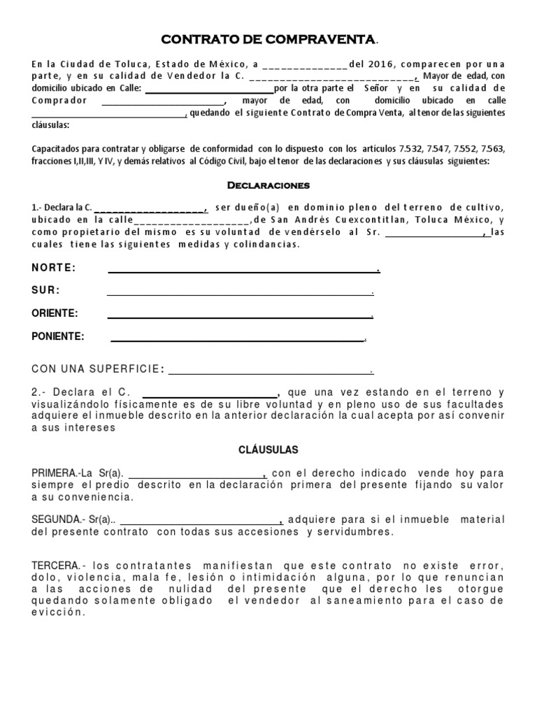 Contrato de Compra Venta | PDF | Negocios económicos | Esfera pública