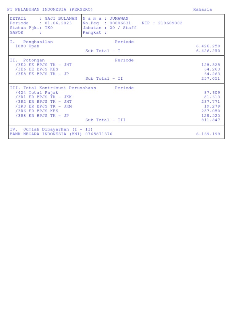 Paystub 202306 | PDF