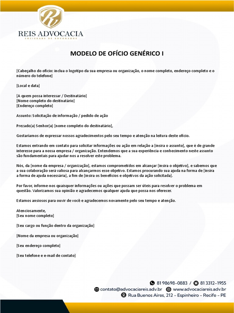 Modelo Oficio 02 | PDF