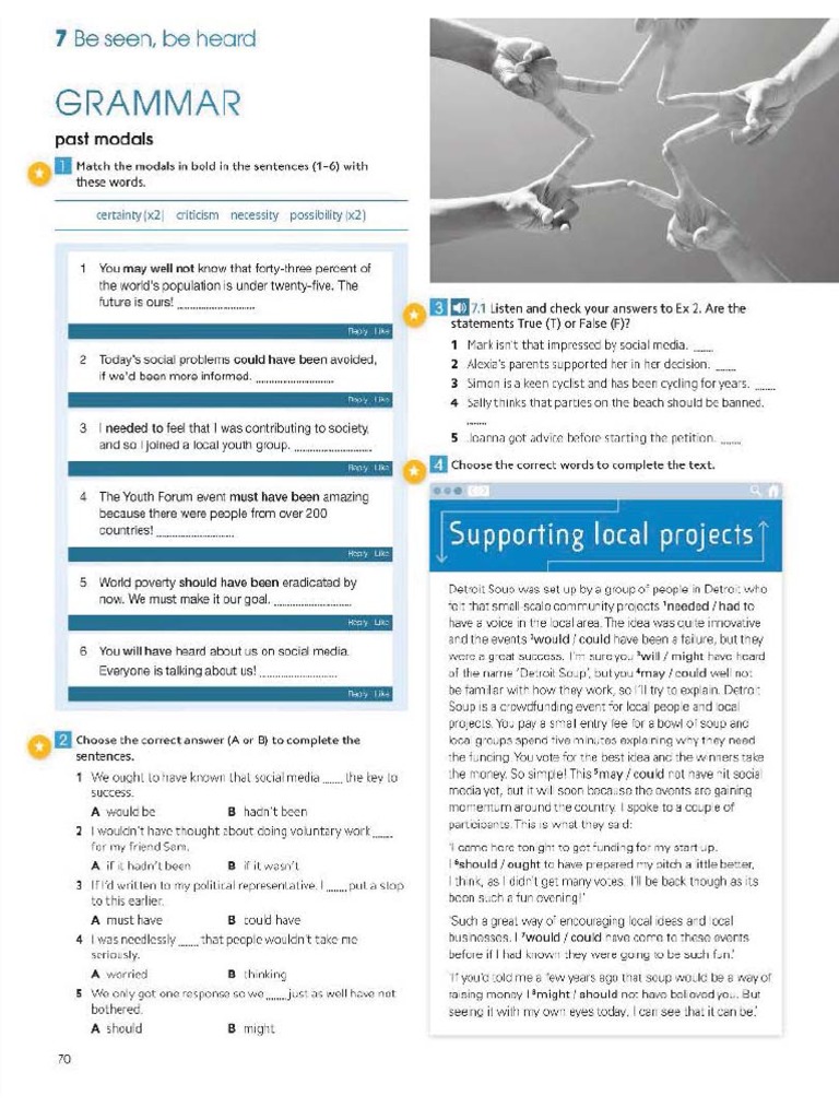 Gold Experience 2nd Edition C1 Workbook-70-71 | PDF