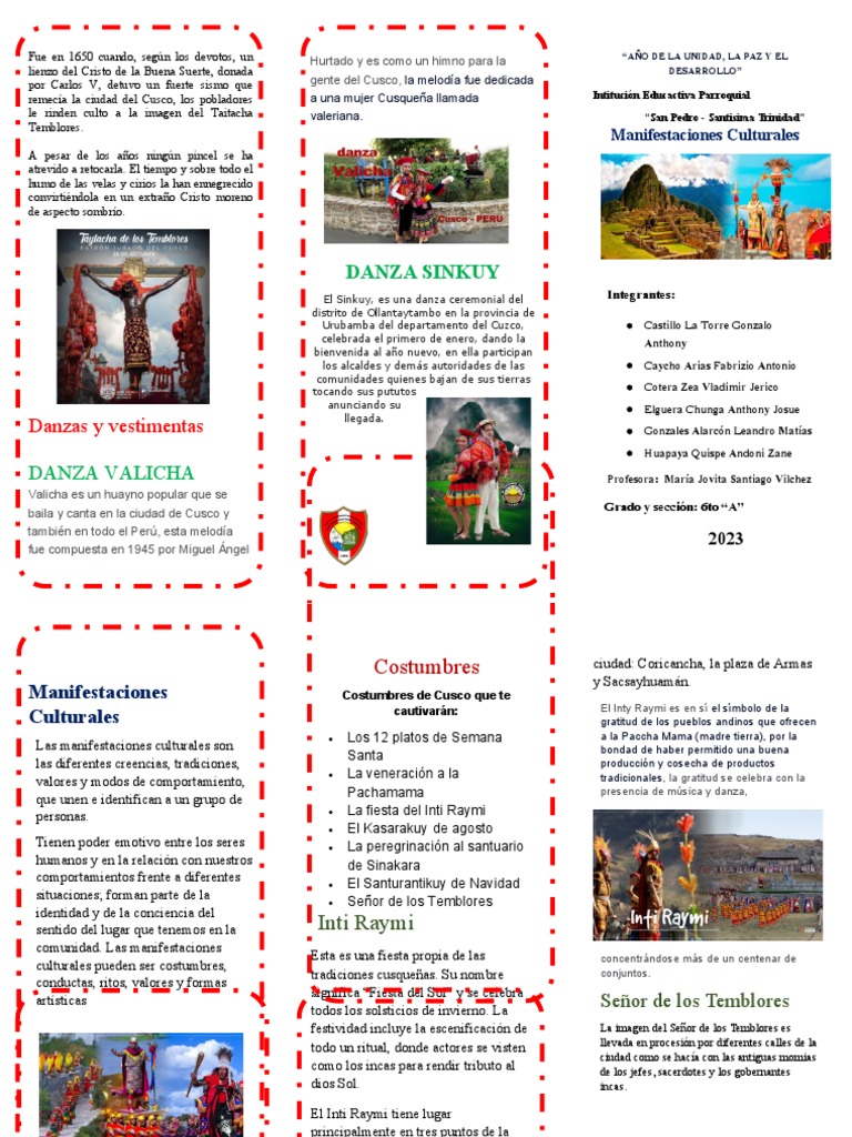 Triptico Cuzco | PDF