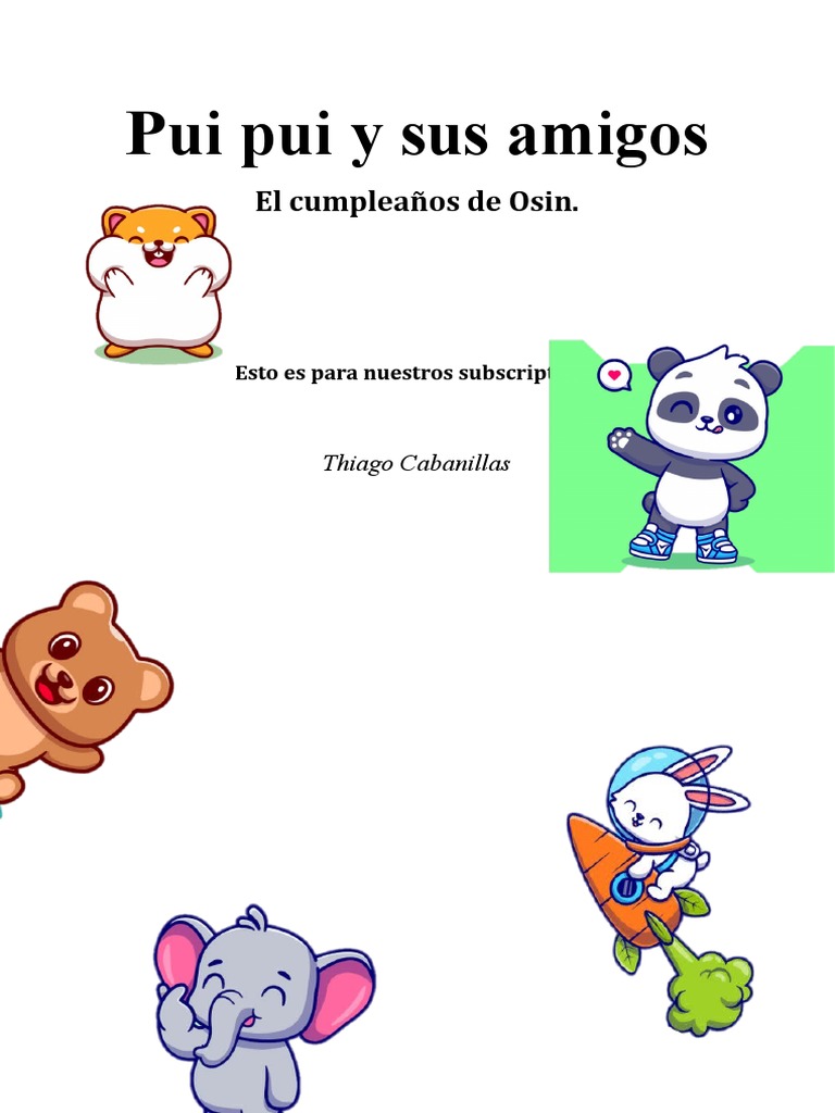 Pui Pui y el Cumpleaños de Osin | PDF | Bibliografía | Libros