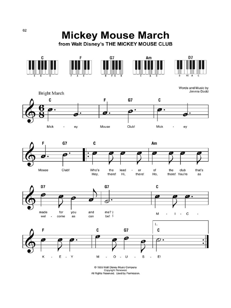 Mickey Mouse Arreglo | PDF