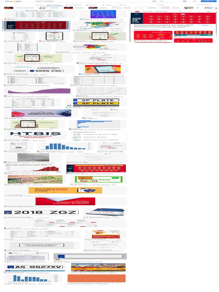 Spain Number - Google Search | PDF