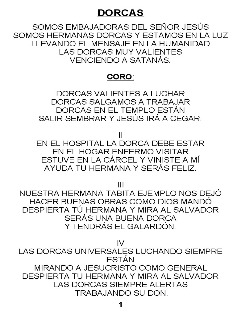 Dorcas | PDF | Cristo (título) | Oración