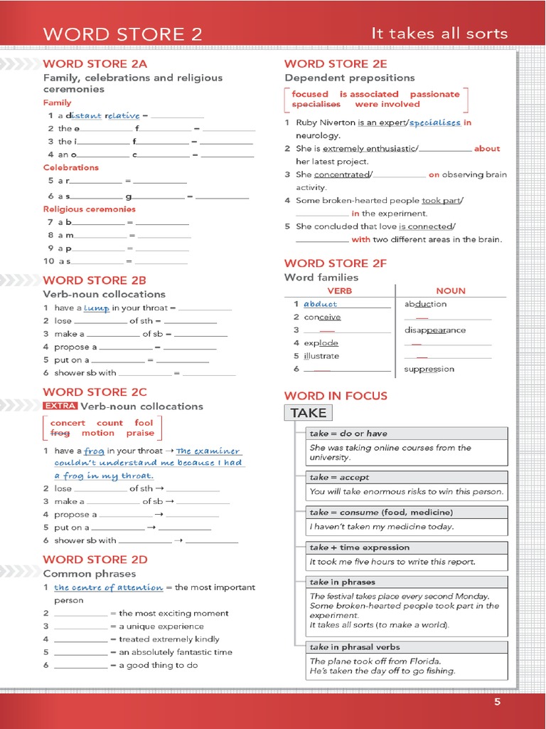 Focus 4. Word Store | PDF