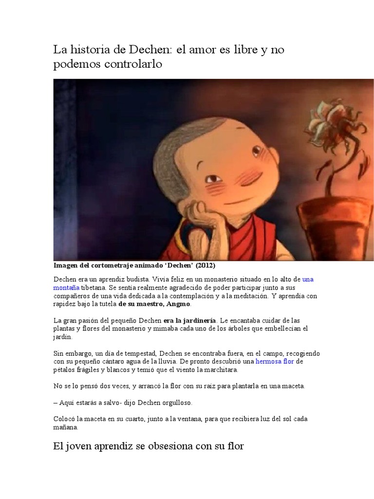 Cuento 15 Dechen | PDF | Temor | Amor