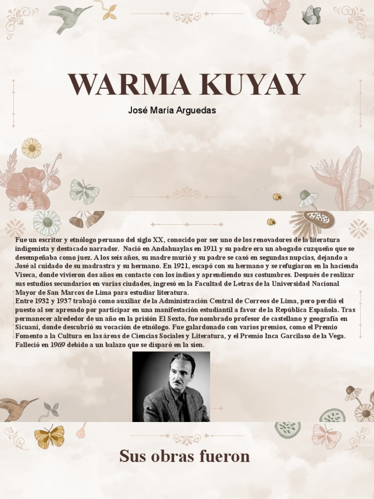 Análisis de "Warma Kuyay" de Arguedas | PDF | Clásicos | Ficción general