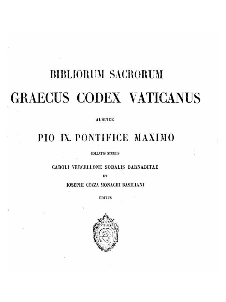 Codex Vaticanus | PDF