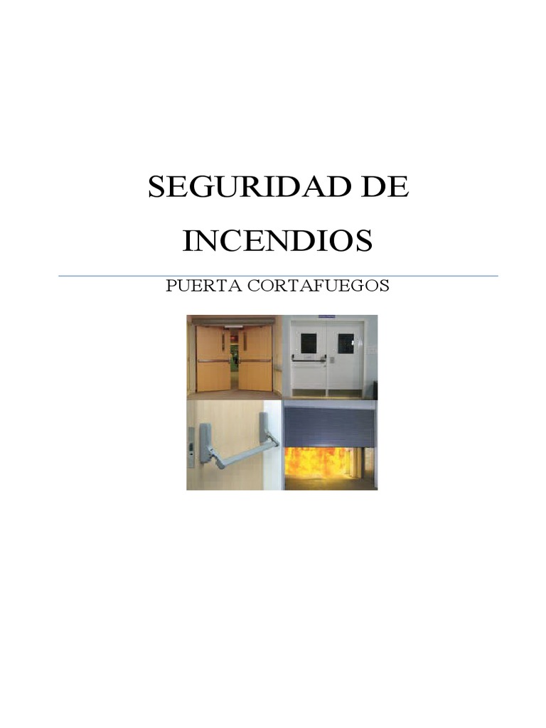 Seguridad de Incendios | PDF | Puerta | Protección contra incendios