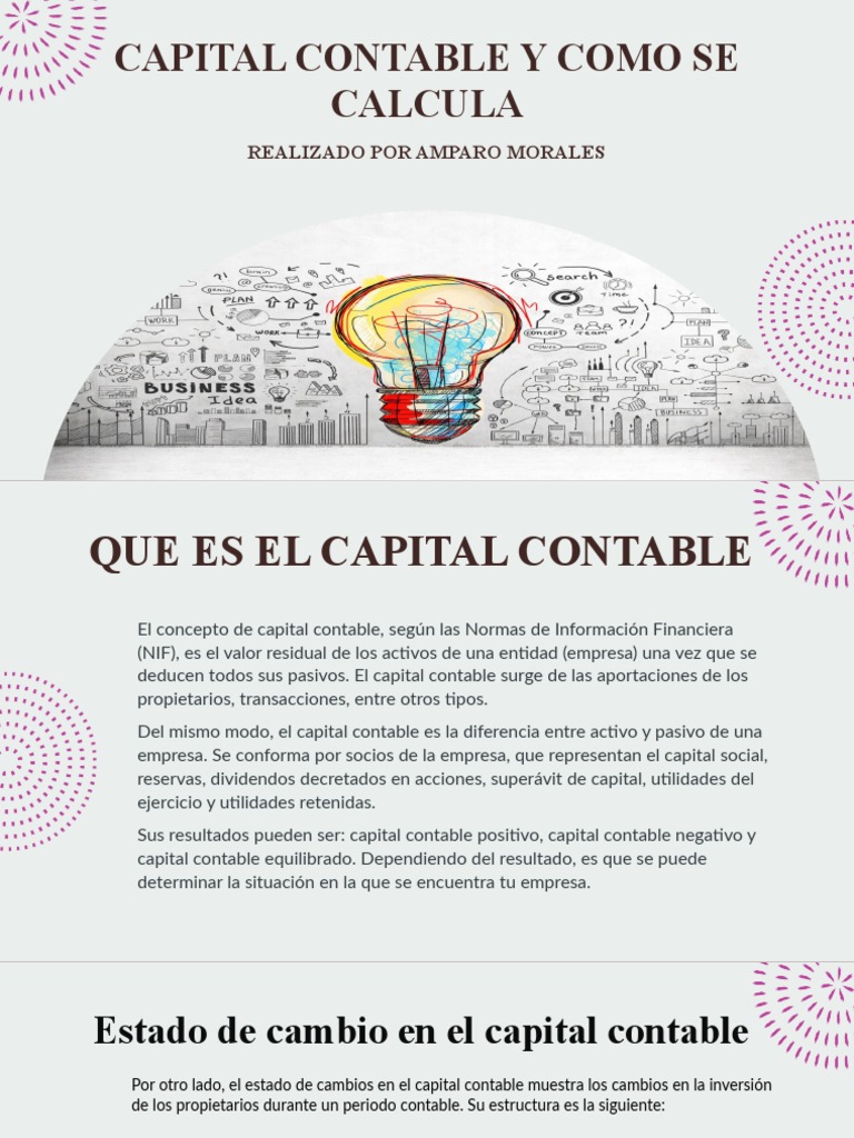Capital Contable y Como Se Calcula | PDF | Contabilidad | Capital ...