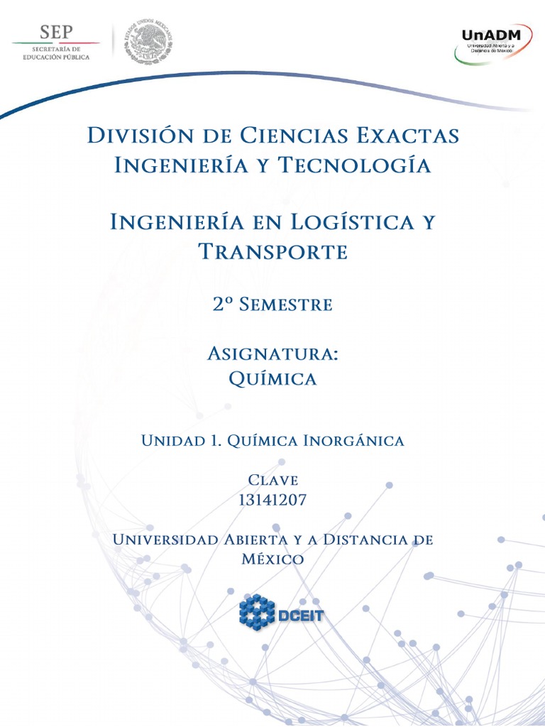 U1.Quimica Inorganica | PDF | Materiales | Sustancias químicas
