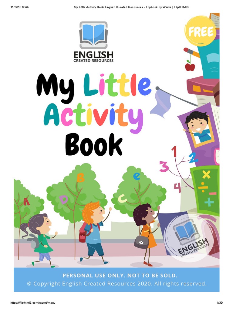 My Little Activity Book English Created Resources - Flipbook by Wawa ...