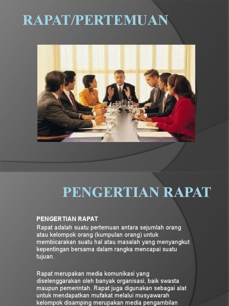 P 1 Pengertian Rapat | PDF