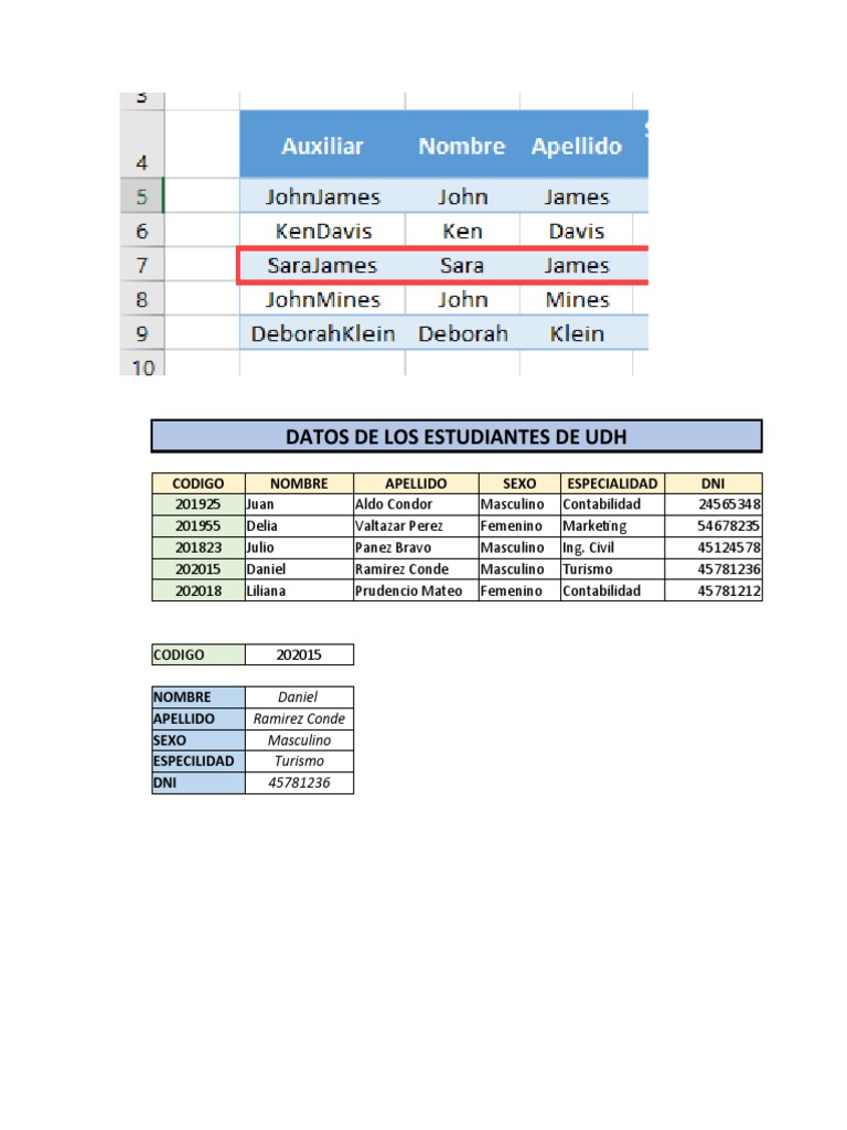 Ejercicios en Excel | PDF