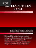 Pengertian Notula | PDF