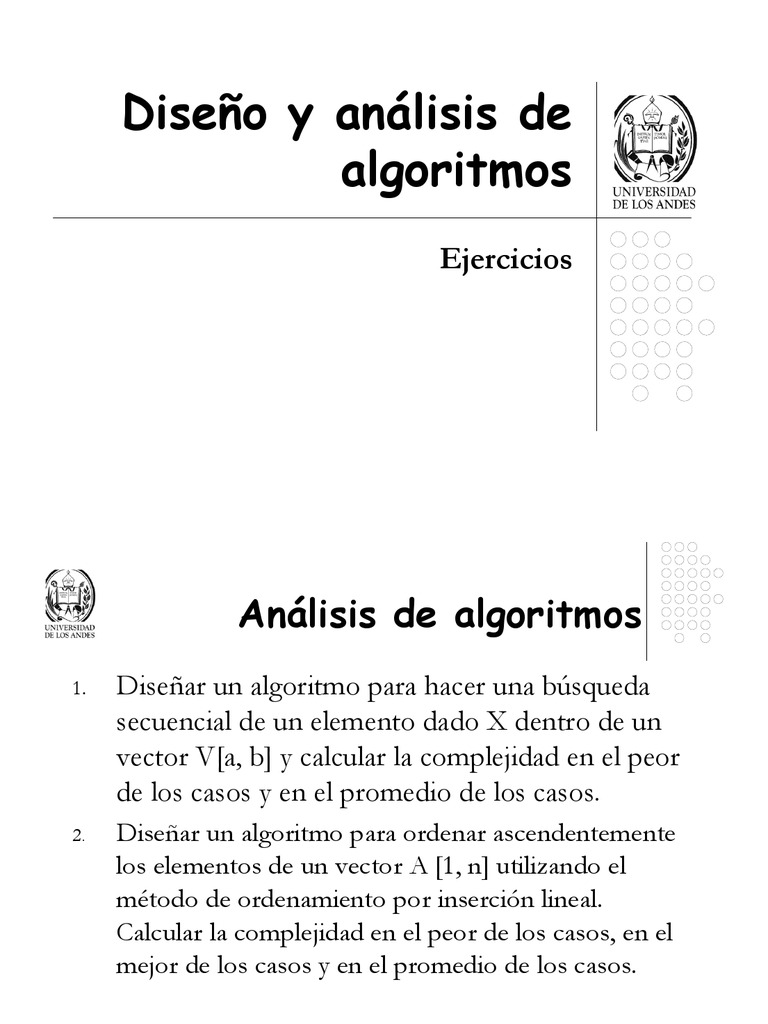 Analisis Y Diseño De Algoritmos Ejercicios Teoría De Grafos Algoritmos