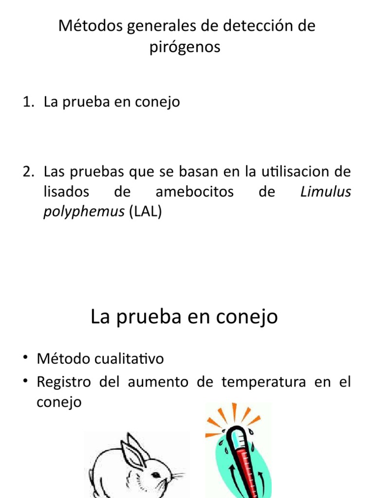Métodos Generales de Detección de Pirógenos | PDF