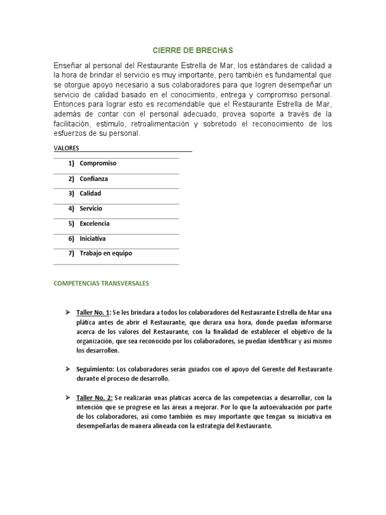 El Cierre de Brechas | PDF | Evaluación | Cognición
