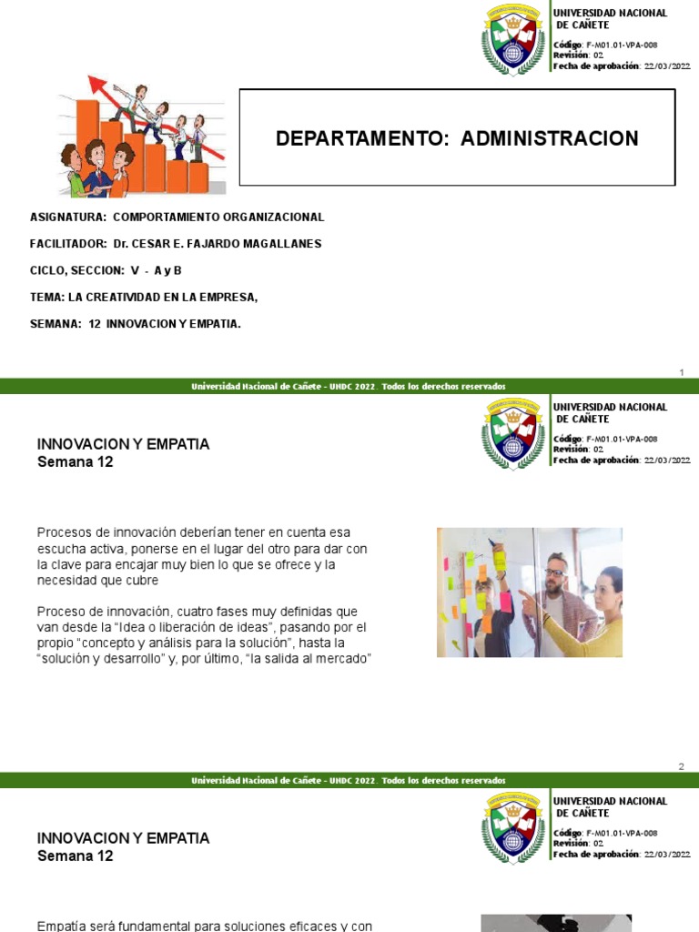 Semana 12 Innovacion y Empatia | PDF | Empatía | Innovación