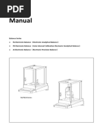 Electronic Balance User Manual | PDF | Weighing Scale | Weight