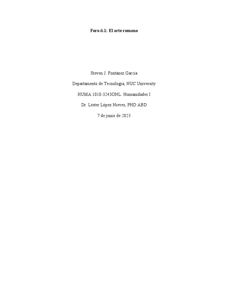 T6-1 ArteRomano SJFG | PDF | imperio Romano | Escultura