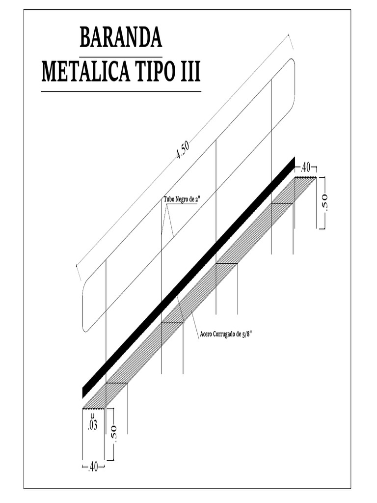 Baranda Metalica Tipo III - Final | PDF